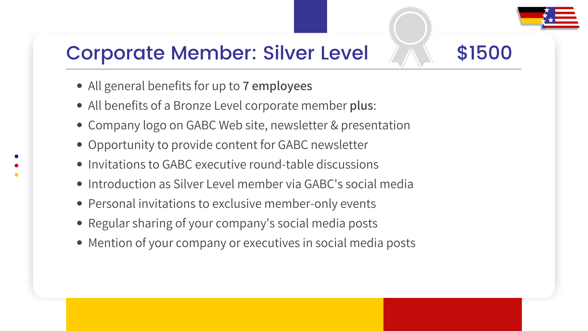 Membership Benefits and Costs : GABC Boston